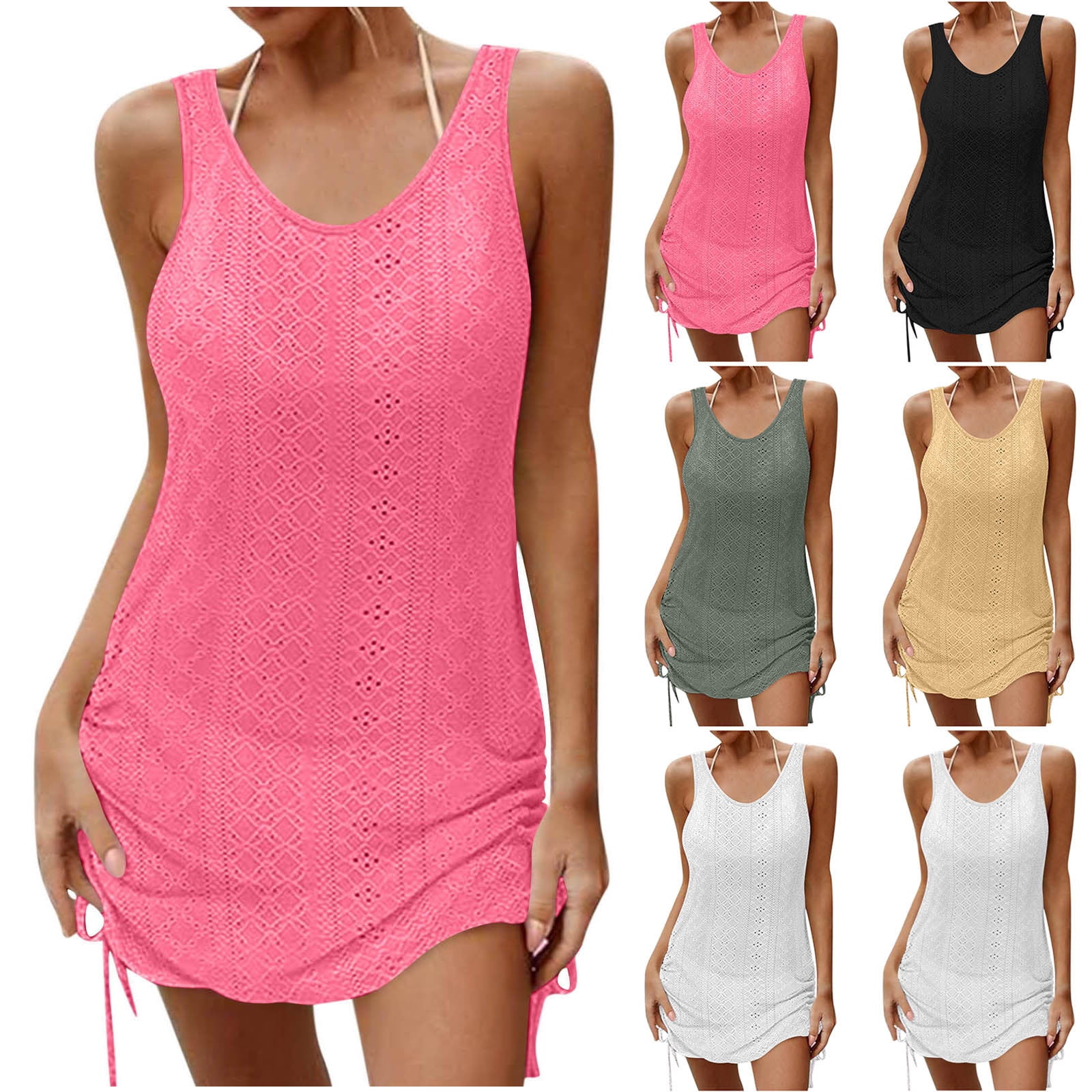 Bovxnpu Summer Dresses for Women, Womens Sleeveless Dress Sundresses ...