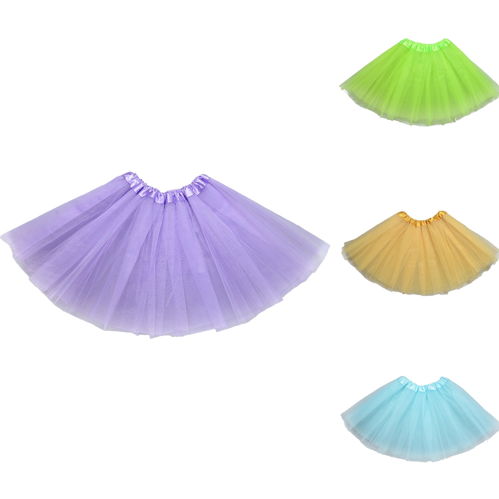 Bovxnpu Summer Mini Skirts for Women Mesh Tulle Skirt,Women's Tutu ...