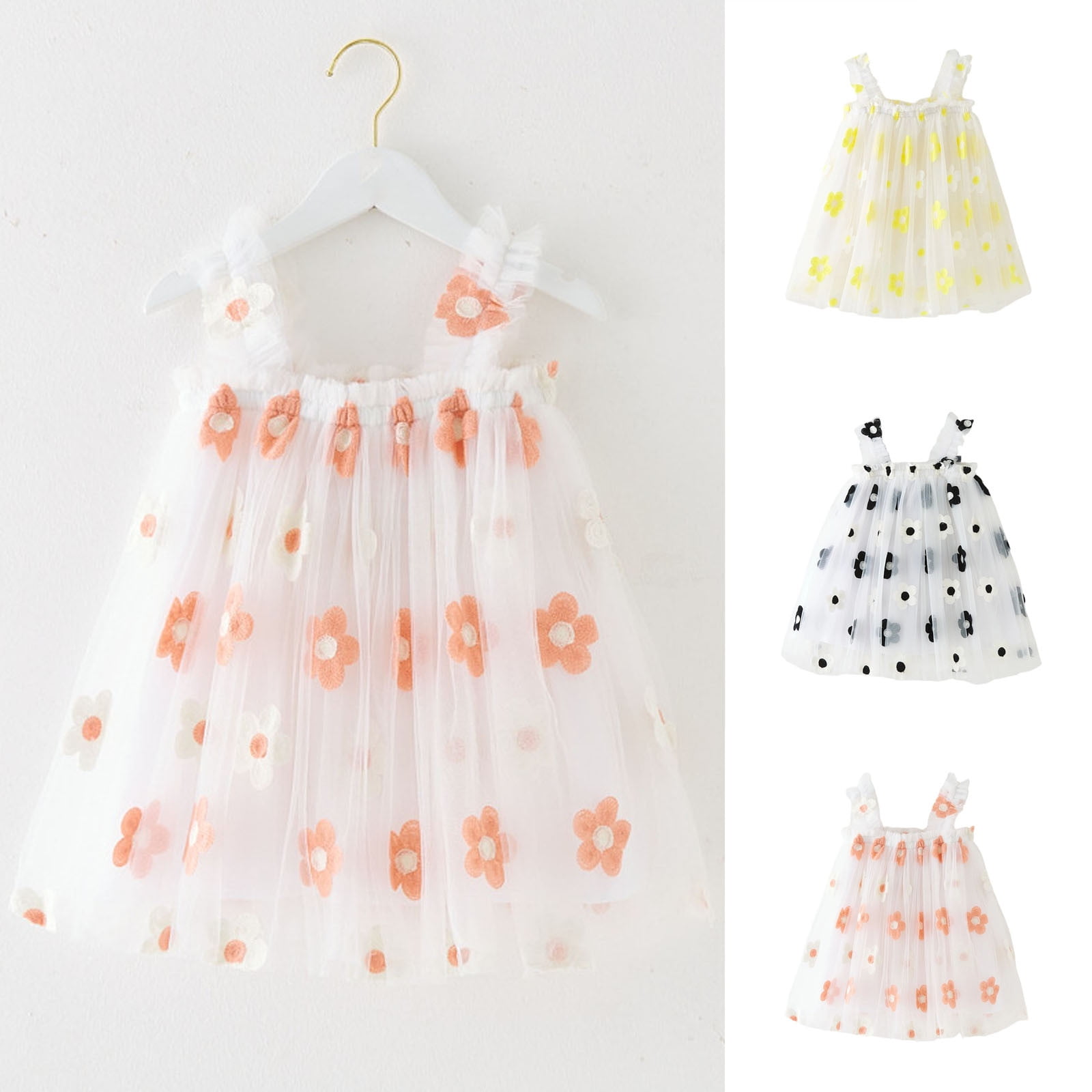 Bovxnpu Summer Toddler Girls Tutu Dresses, Toddler Tulle Dress ...