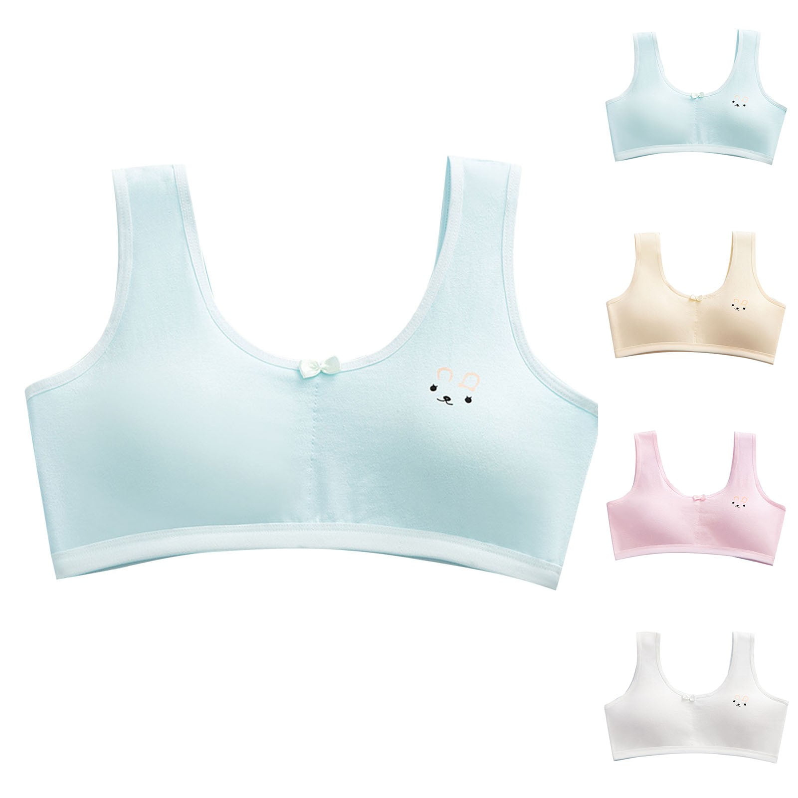 Bovxnpu Training Bras for Girls Girls Training Bra Cotton Breathable ...