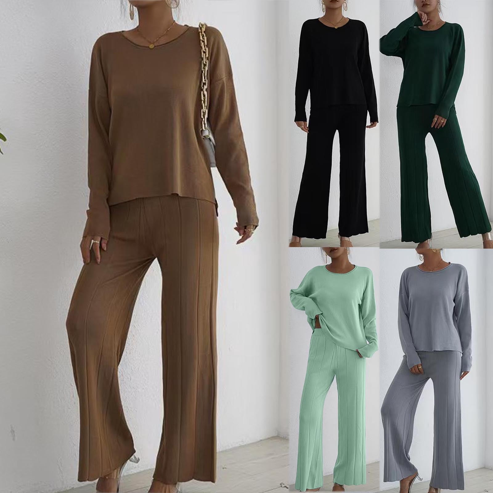 Bovxnpu Two Piece Sets for Women Fall Outfits, Women's Oversized Lounge ...