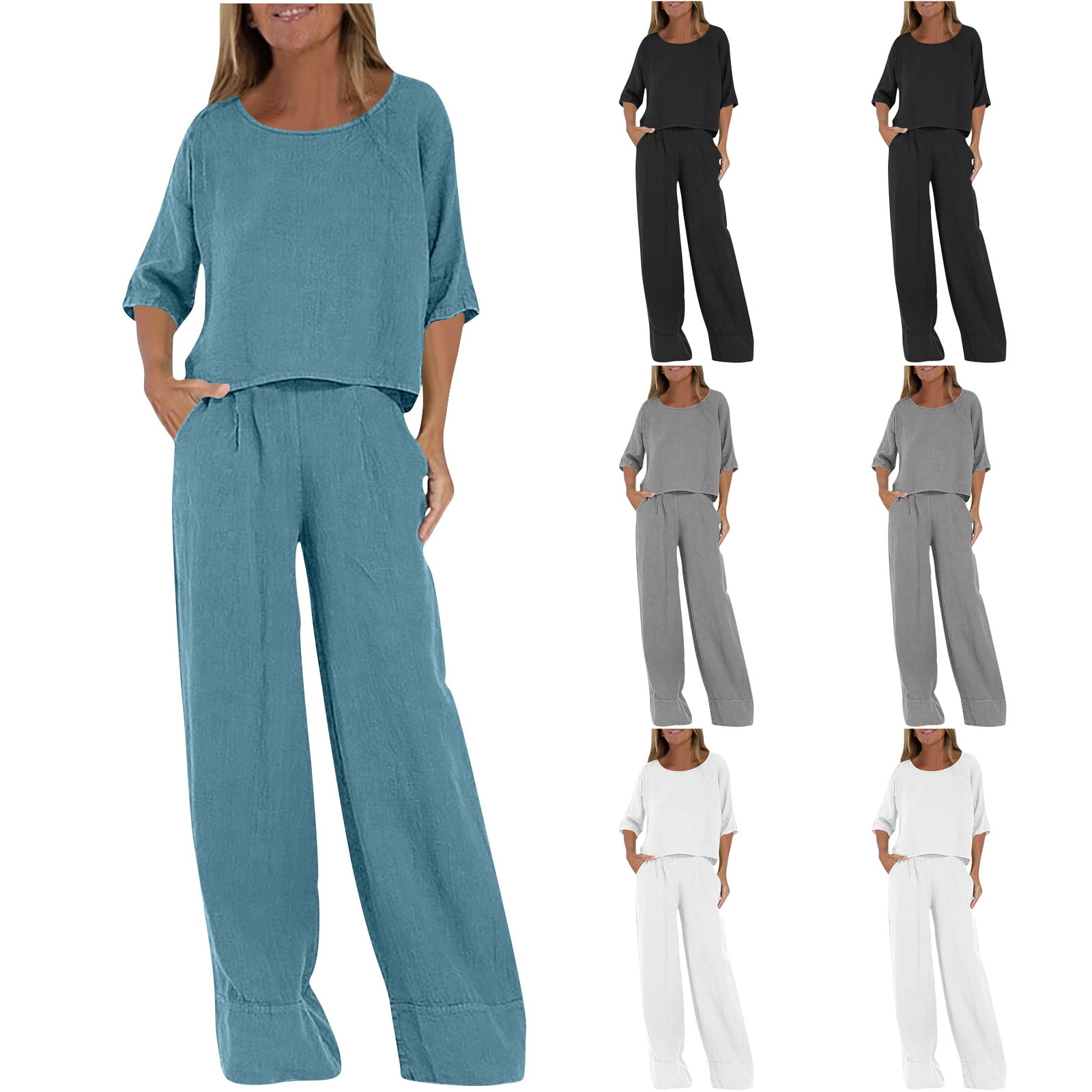 Bovxnpu Two Piece Sets for Women Fall Outfits, Women's Oversized ...