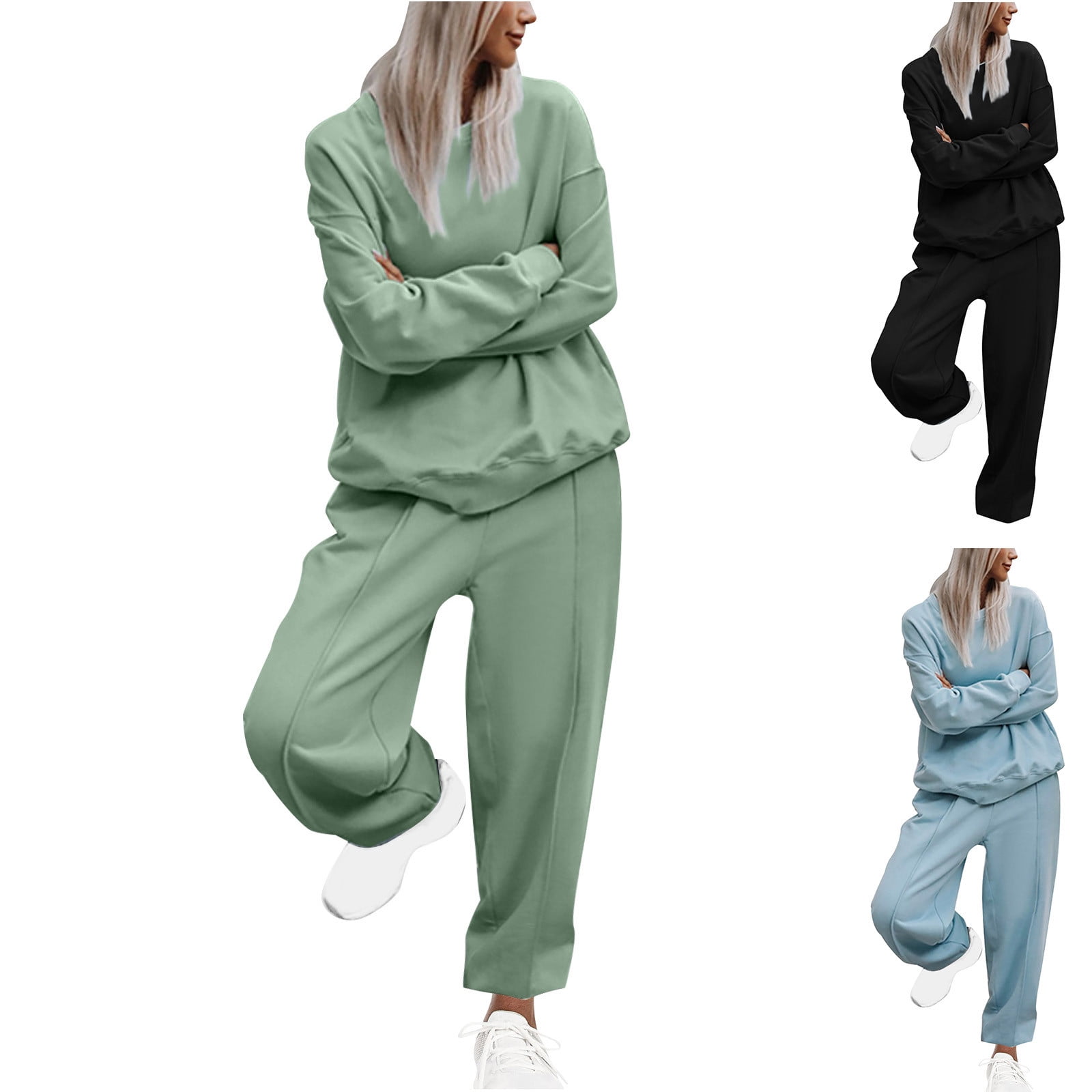 Bovxnpu Two Piece Sets for Women Fall Outfits, Women's Oversized Lounge ...