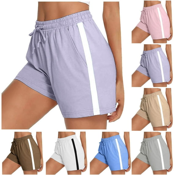 Bovxnpu Women's Athletic Shorts Running Shorts Sporty Shorts Gym ...