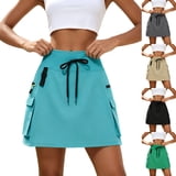 Bovxnpu Women's Cargo Mini Skirt Cargo Outdoor Sports Skirts with ...