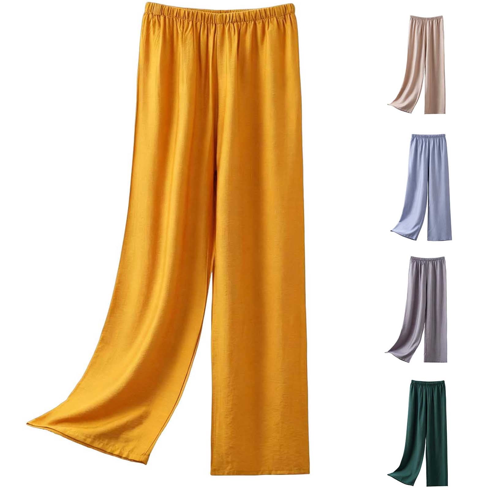 Bovxnpu Women's Pajama Pants Sleep Lounge Pants All Match Thin ...