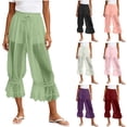 Bovxnpu Women's Pajama Pants Sleep Lounge Pants Lace Detail Loungewear ...