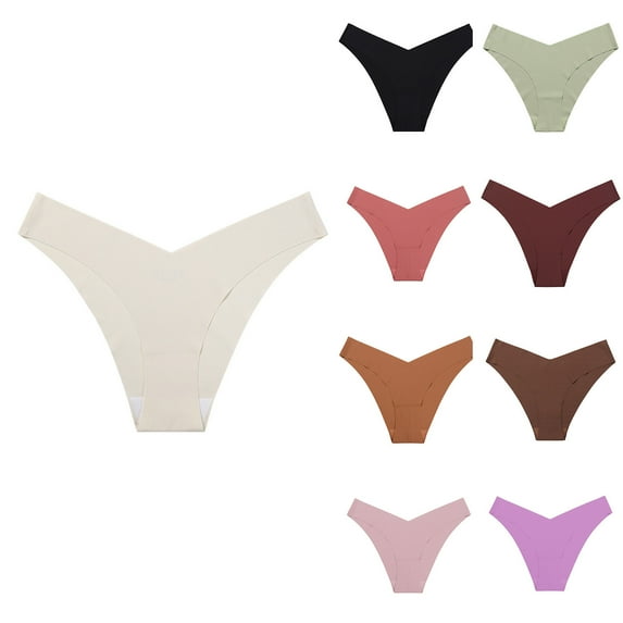 Bovxnpu Women's Plus Size Panties, Seamless Thongs for Women No Show ...