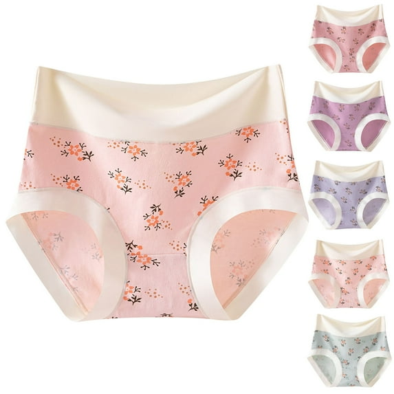 Bovxnpu Women's Plus Size Panties, Women's Breathable Cotton Brief ...
