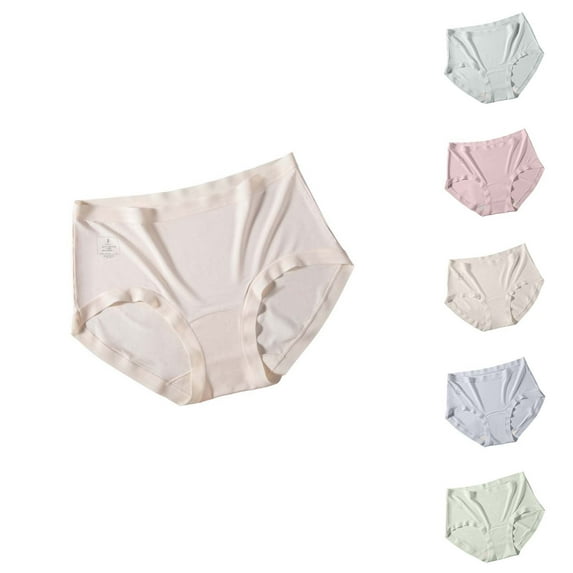 Bovxnpu Women's Plus Size Panties, Women's Breathable Cotton Brief ...