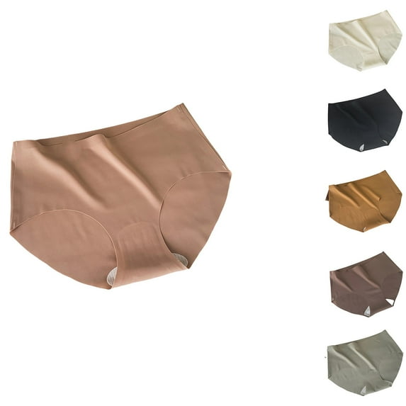 Bovxnpu Women's Plus Size Panties, Women's Breathable Cotton Brief ...