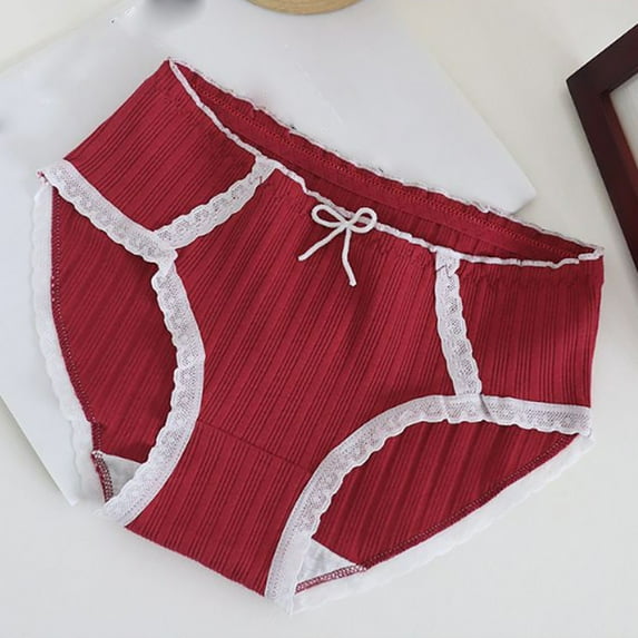 Bovxnpu Women's Plus Size Panties, Women's Breathable Cotton Brief ...