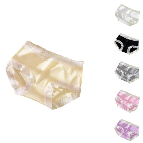 Bovxnpu Women's Plus Size Panties, Women's Breathable Cotton Brief ...