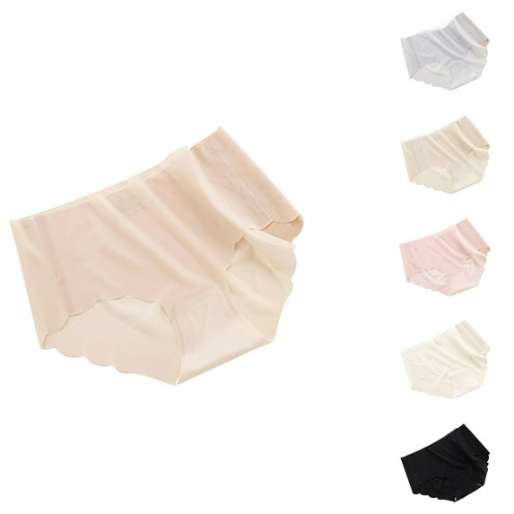 Bovxnpu Women's Plus Size Panties, Women's Breathable Cotton Brief ...