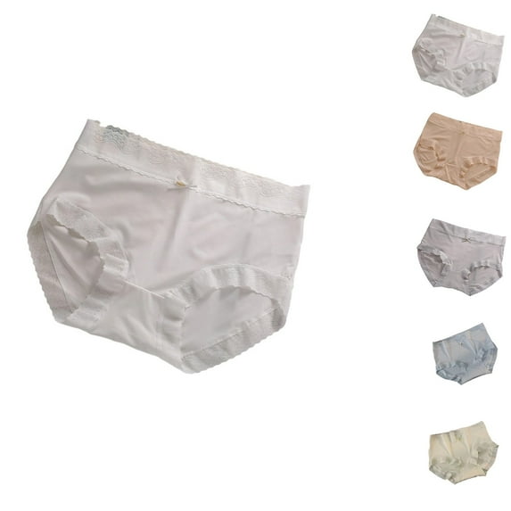 Bovxnpu Women's Plus Size Panties, Women's Breathable Cotton Brief ...