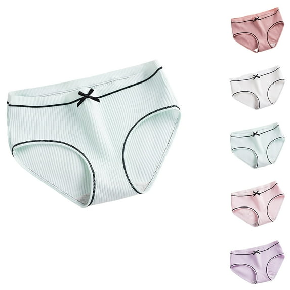 Bovxnpu Women's Plus Size Panties, Women's Breathable Cotton Brief ...