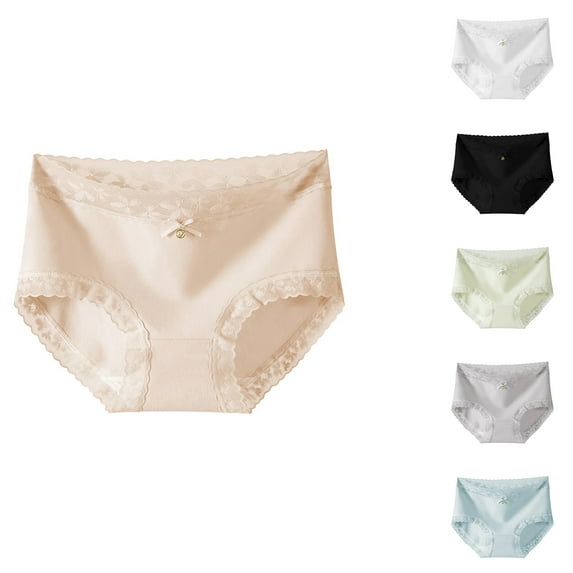 Bovxnpu Women's Plus Size Panties, Women's Breathable Cotton Brief ...