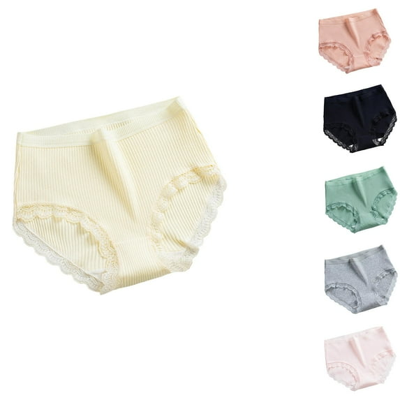 Bovxnpu Women's Plus Size Panties, Women's Breathable Cotton Brief ...