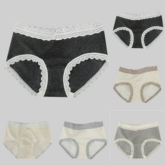 Bovxnpu Women's Plus Size Panties, Women's Breathable Cotton Brief ...