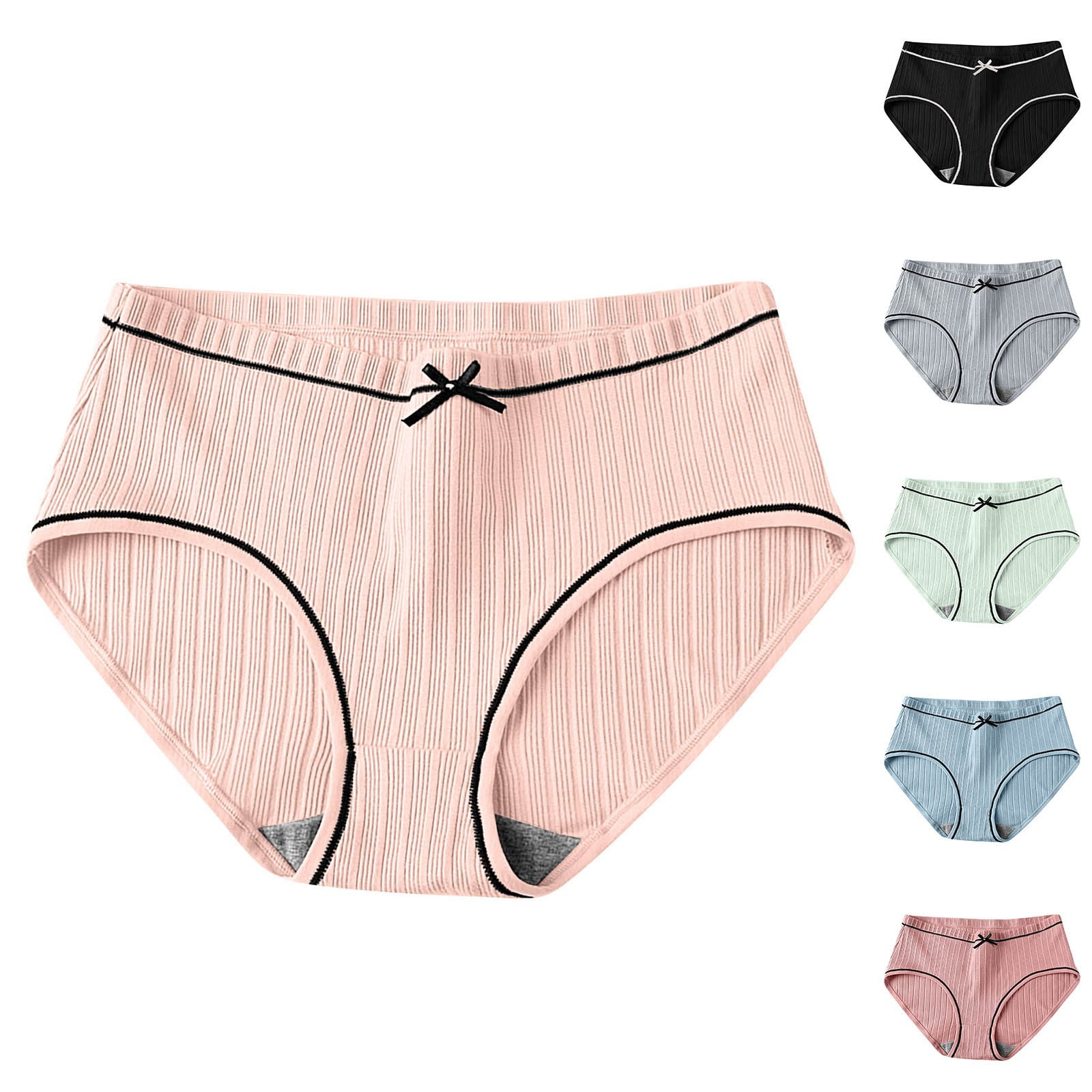 Bovxnpu Women's Plus Size Panties, Women's Breathable Seamless Brief ...