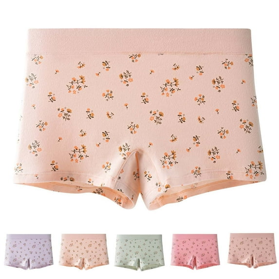 Bovxnpu Women's Plus Size Panties, Women's High Waisted Cotton Brief ...