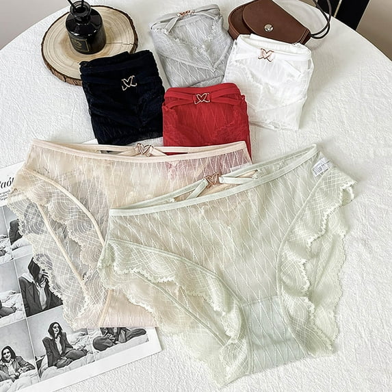 Bovxnpu Women's Plus Size Panties, Women's Seamless Breathable Brief ...