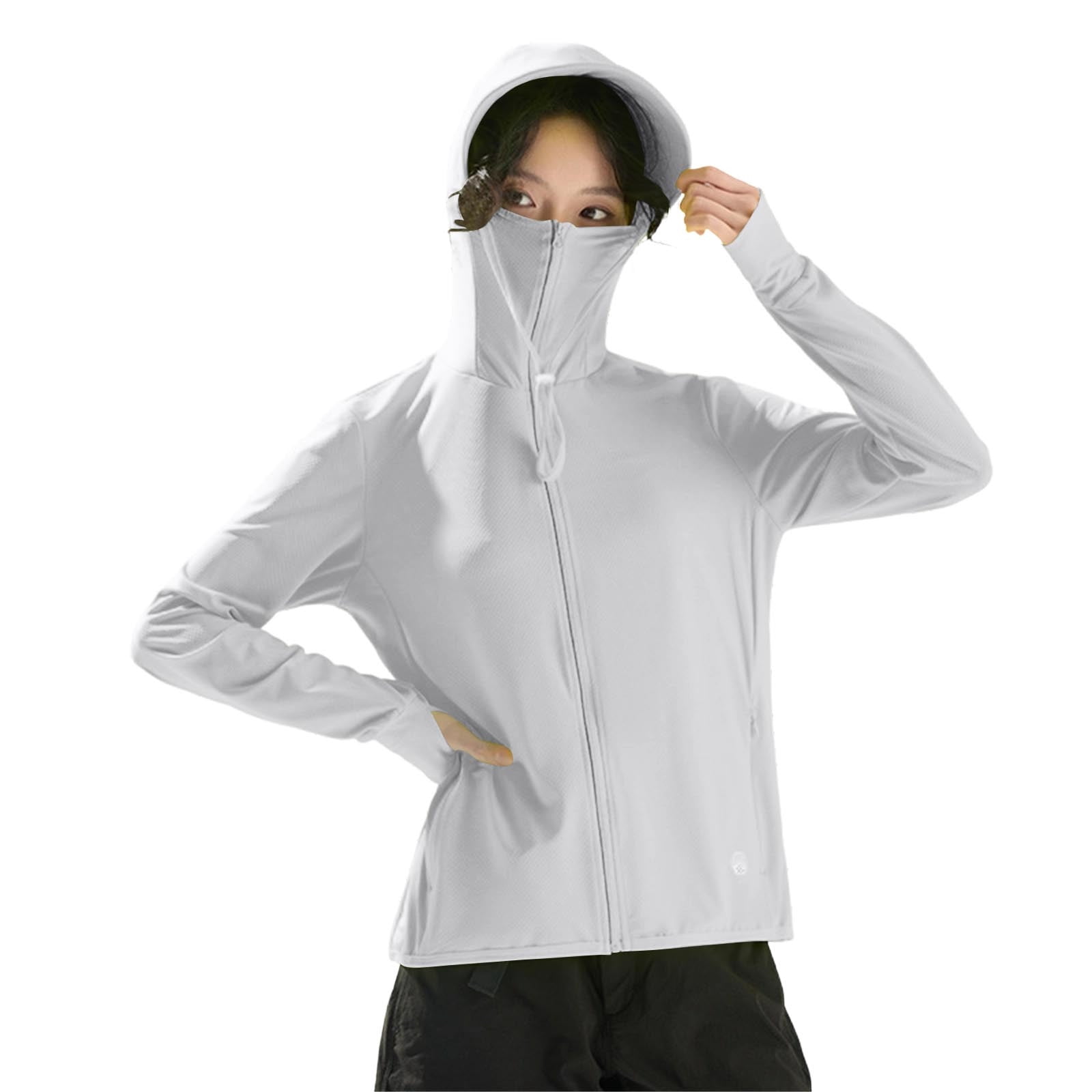 Bovxnpu Women's Sun Protection Jacket Lightweight Sun Cover Up Shirt ...