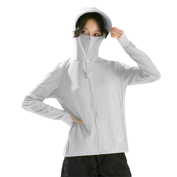 Bovxnpu Women's Sun Protection Jacket Lightweight Sun Cover Up Shirt ...
