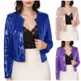 Bovxnpu Women's Work Office Suits Jackets Blazer Sequin Blazer Women's ...
