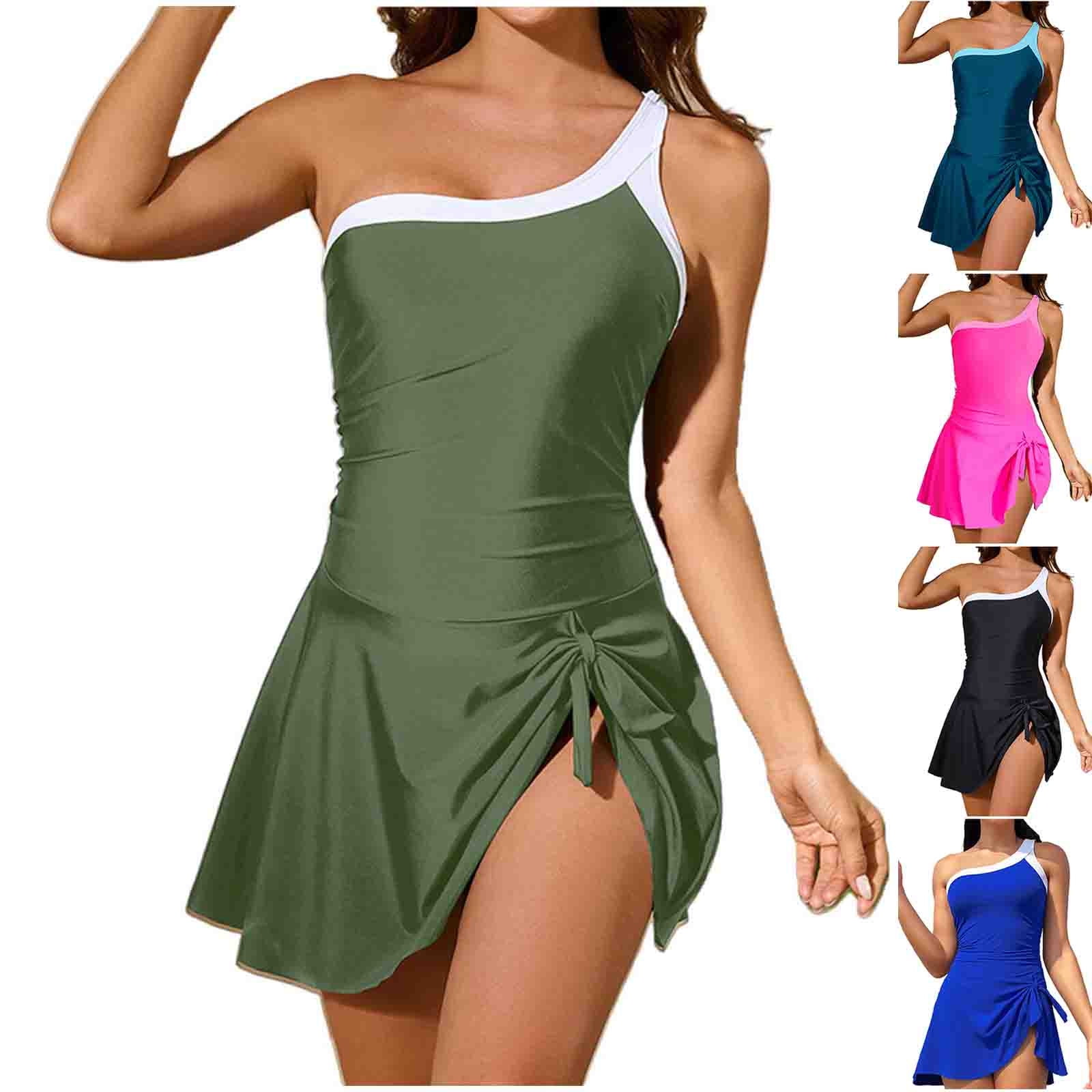 Bovxnpu Womens One Piece Swimsuits Slim Swimwear, Women's Color ...