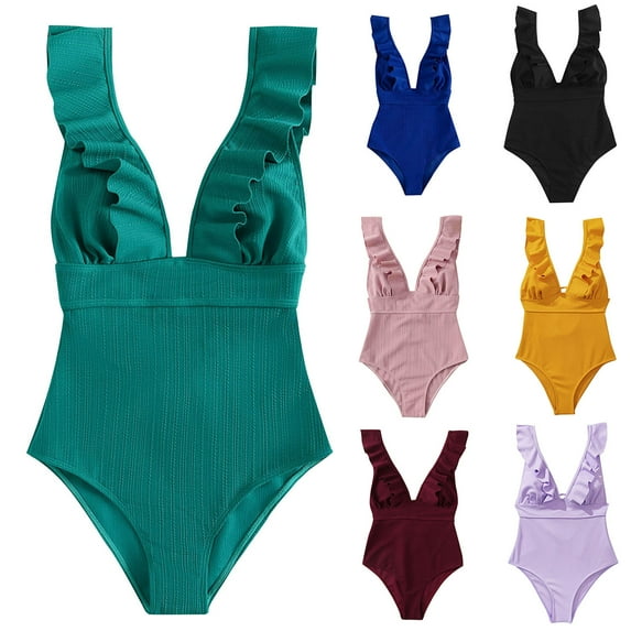 Bovxnpu Womens One Piece Swimsuits Slim Swimwear, Women's Swimwear ...