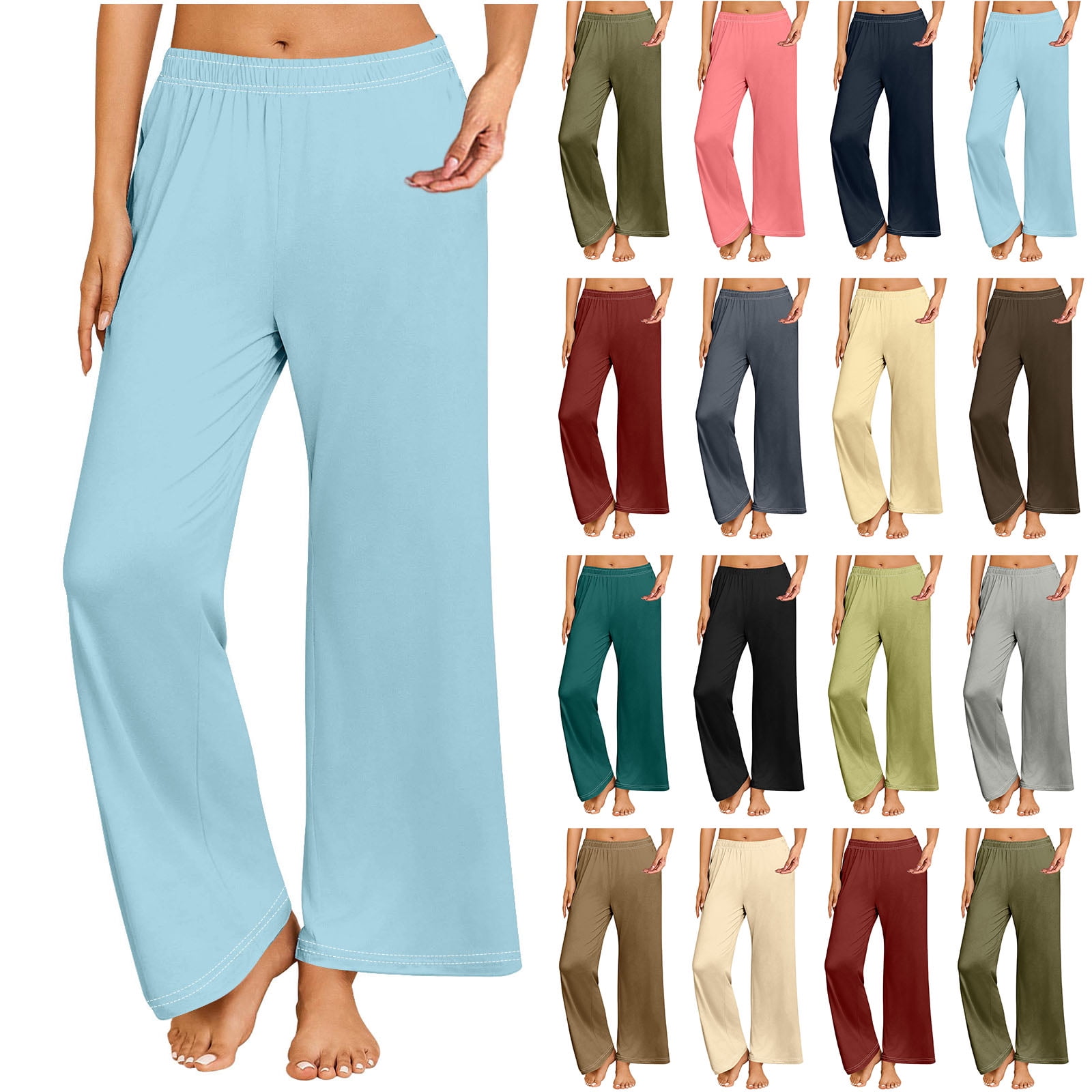 Bovxnpu Womens Pajama Pants Sleepwear Loungewear, Women's Cotton Sleep ...