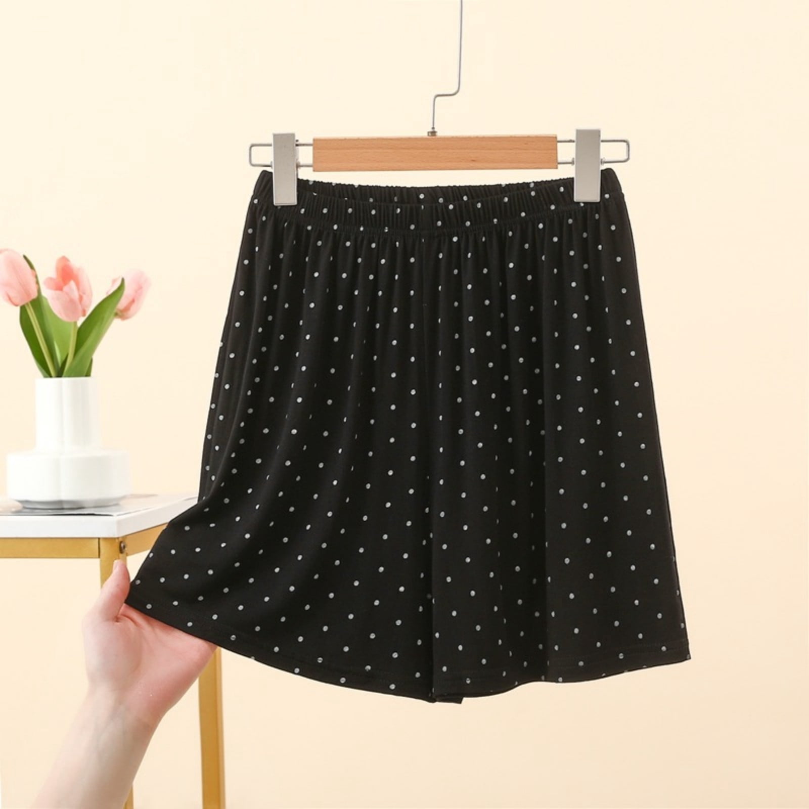 Bovxnpu Womens Pajama Shorts Sleep Loungewear Bottoms Print Cotton ...