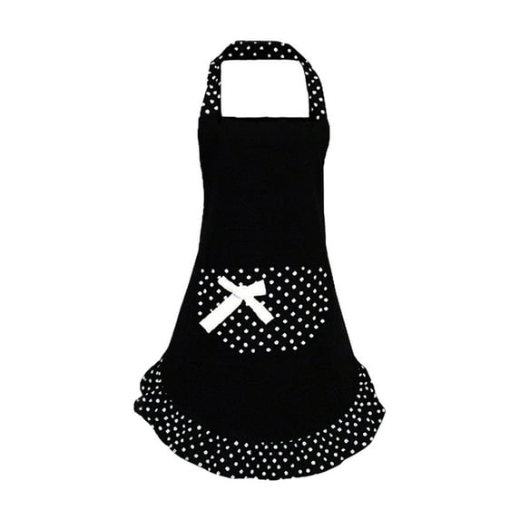 Bow Apron Restaurant Apron, Adjustable Bib Style with Pocket, Kitchen ...
