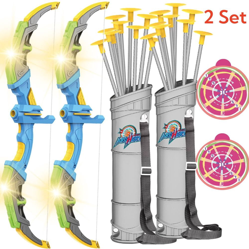 Bow and Arrow Set for Kids, Toyokar Archery Set Toy with Light-up LEDs ...