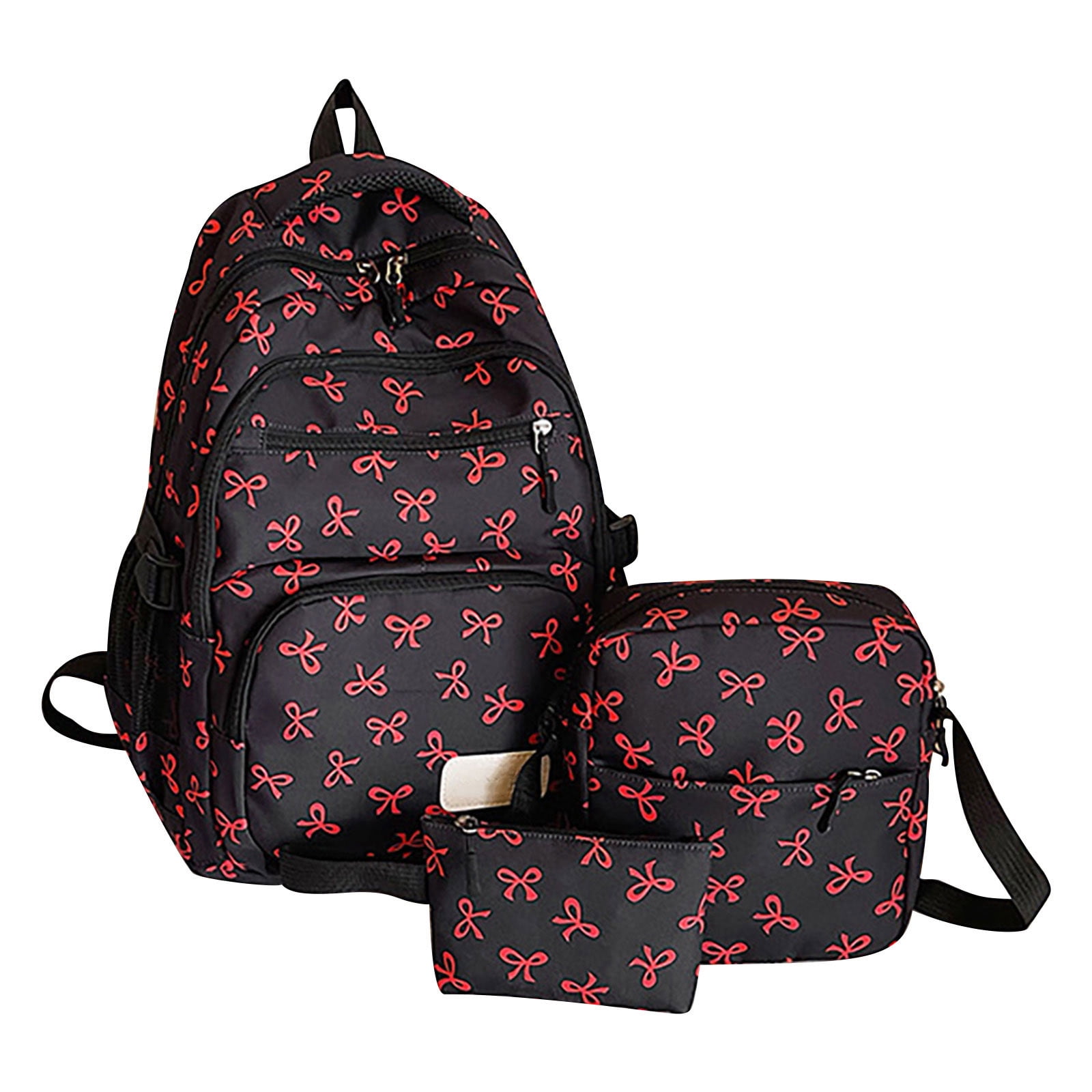 Bow Backpack 3pcs Set , Backpack with Bows, College Style Large ...