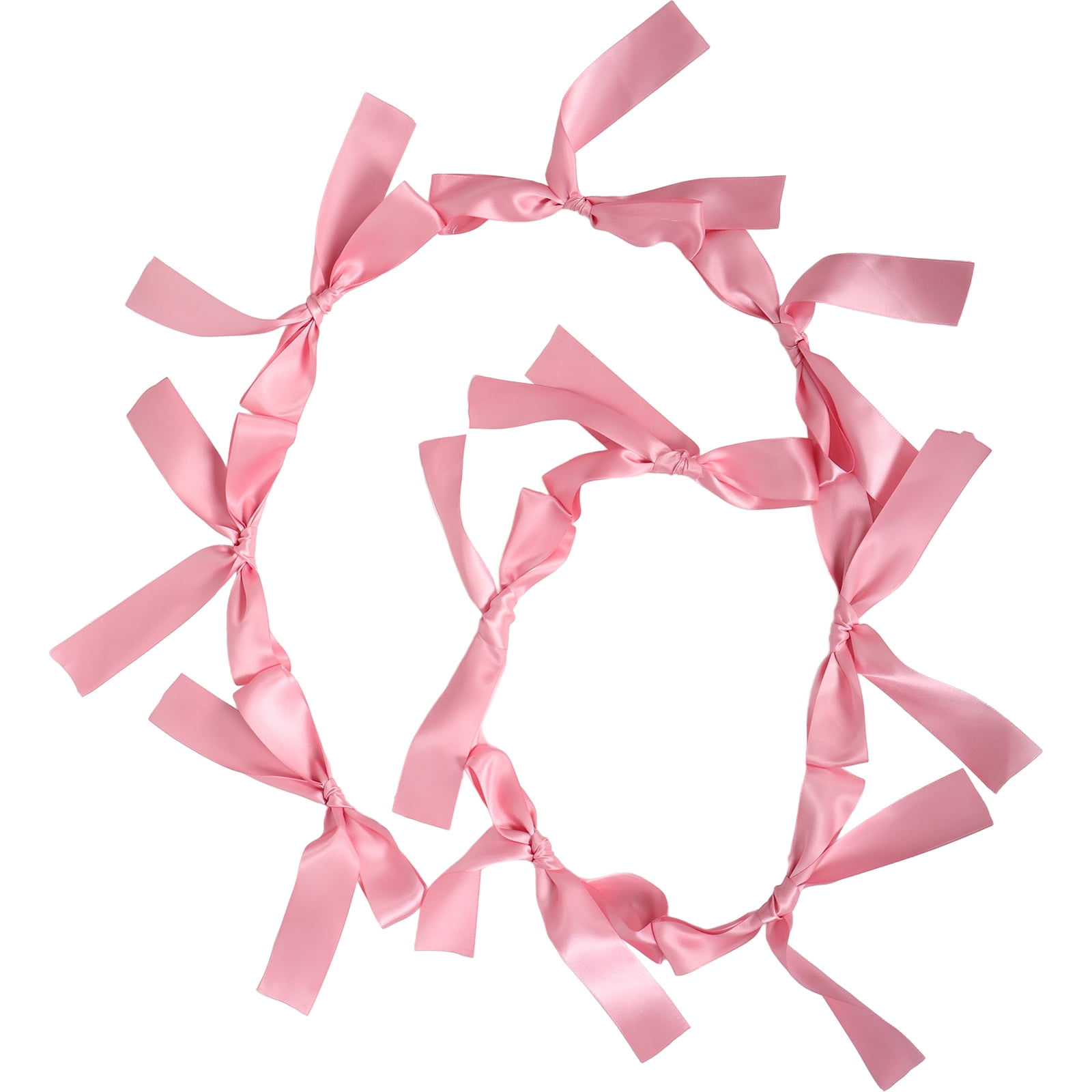 WHAMVOX Pink Woven Fabric Bow Banner for Party Wall Decor Reusable and ...
