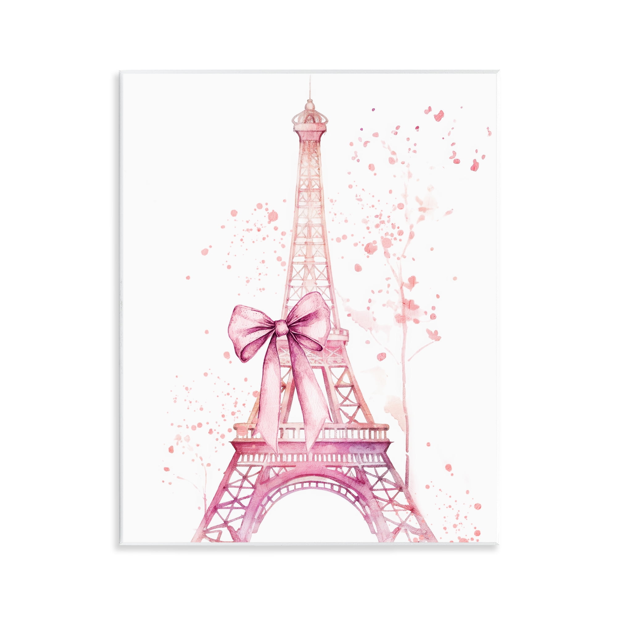 Bow Bedecked Paris Tower Wall Plaque Art, design by Kim Allen - Walmart.com