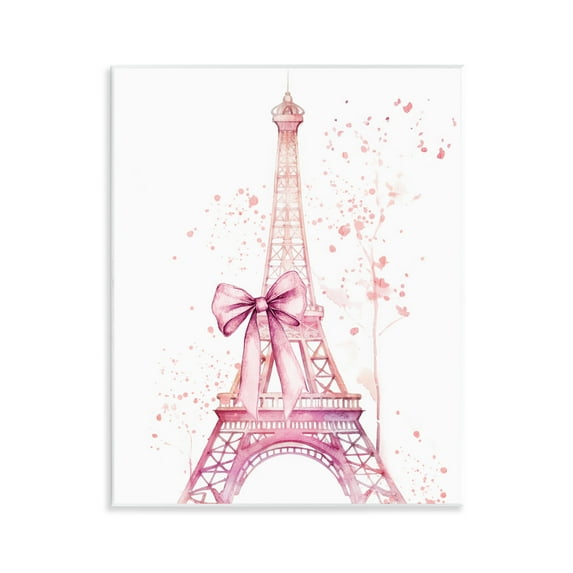 Bow Bedecked Paris Tower Wall Plaque Art, design by Kim Allen - Walmart.com