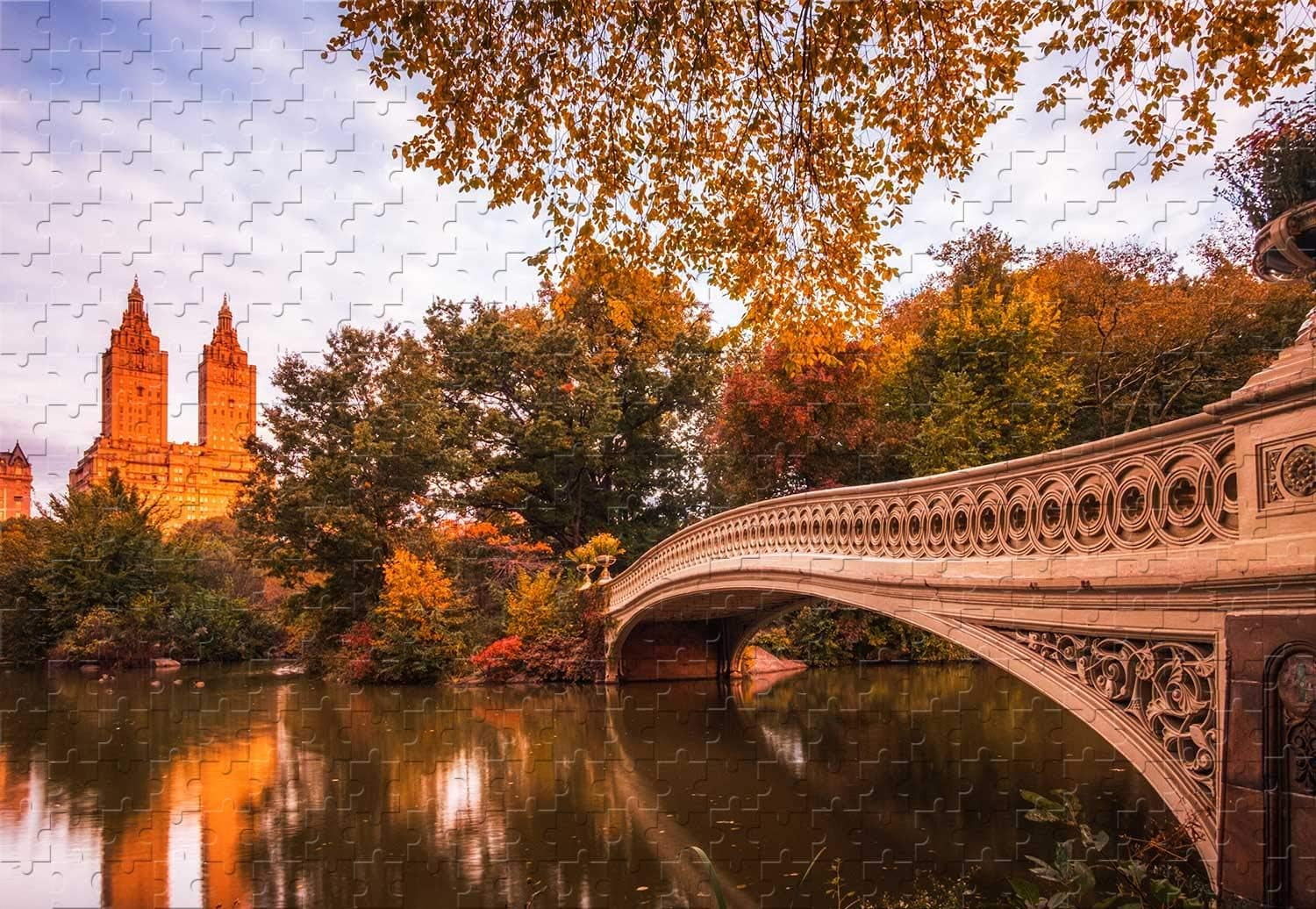 Bow Bridge 1000 Piece Jigsaw Puzzle 29.5 X 19.6'' Wooden Puzzle Unique ...