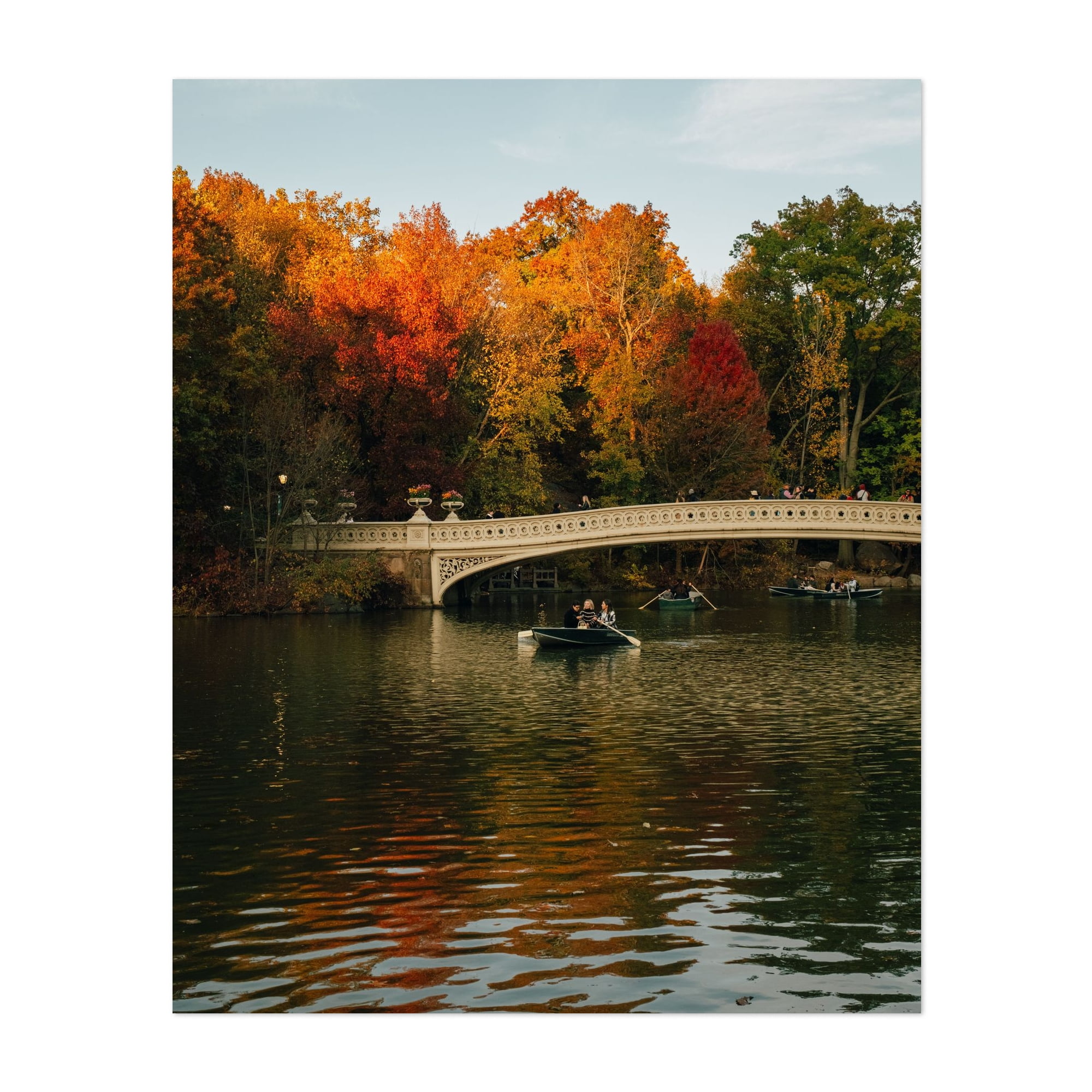 Bow Bridge in Autumn, Central Park - Manhattan New York Photography ...