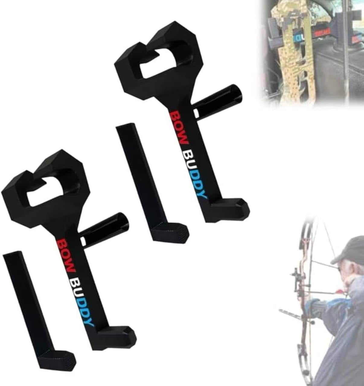 Bow Buddy Bows Hanger for Truck, Twist on 2.0, Car Compound Bows ...