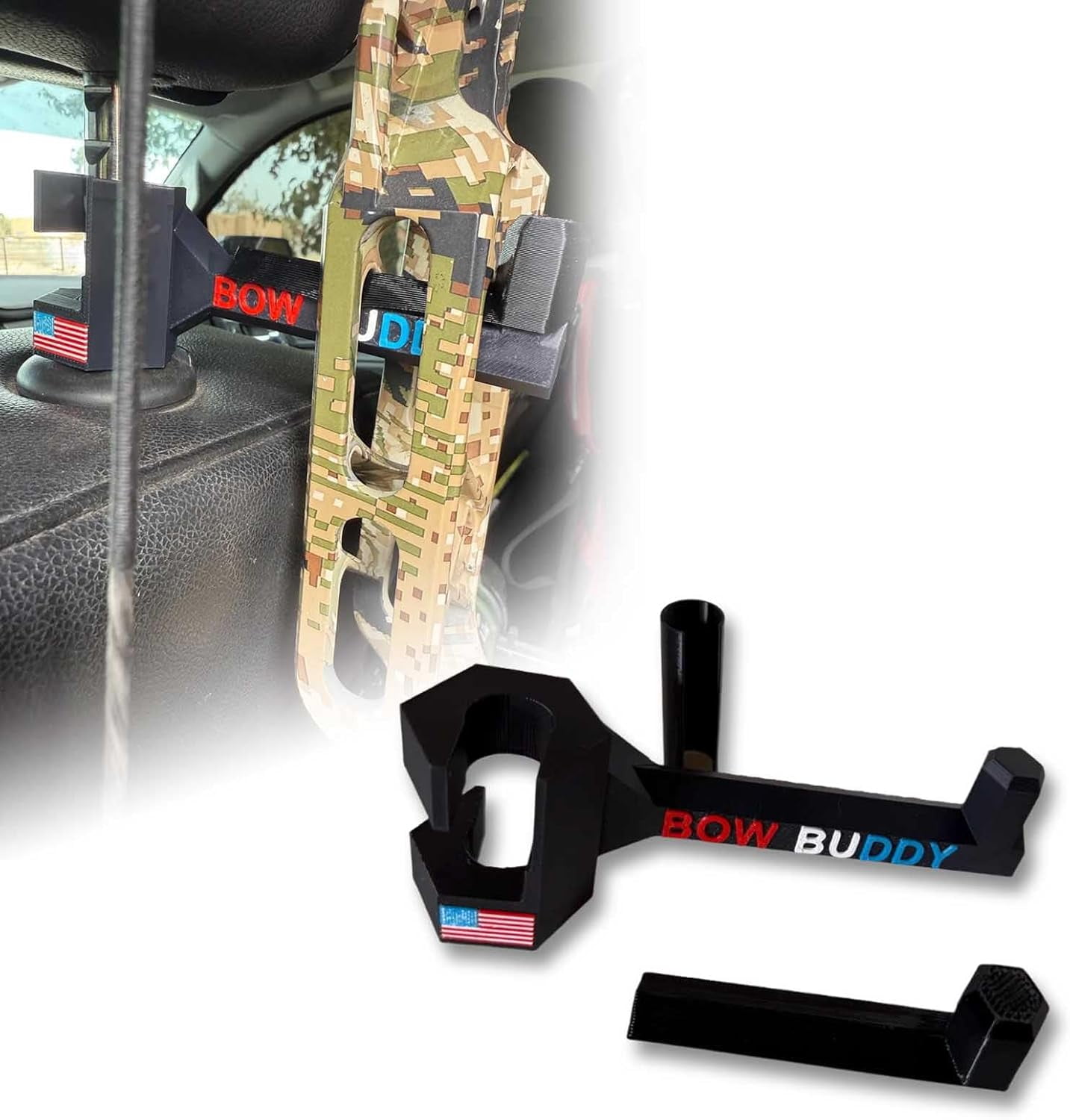 Bow Buddy Truck Bow Rack - This truck bow rack features a Bow Buddy ...