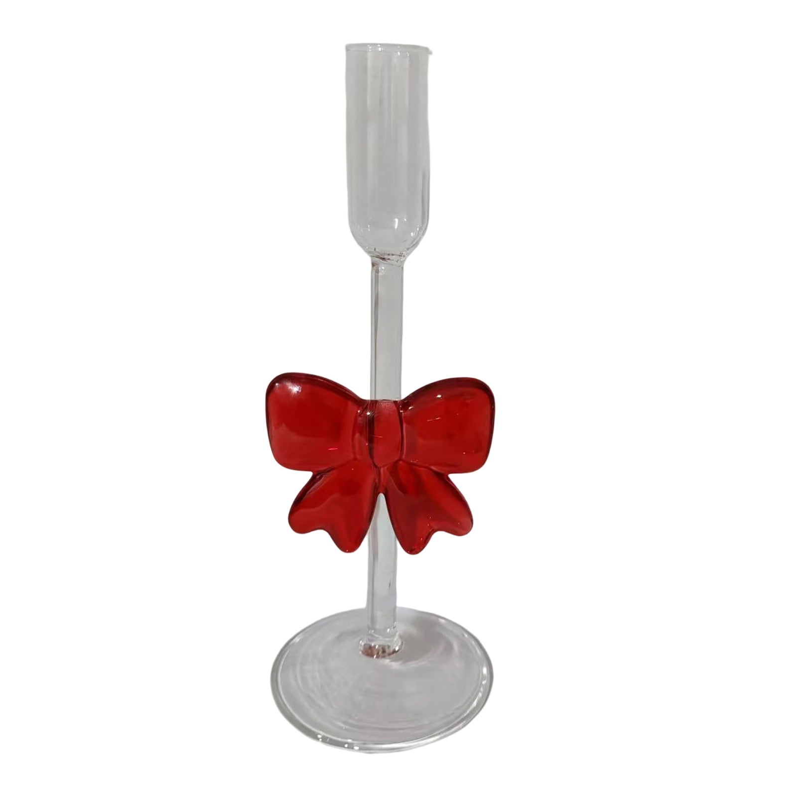 Bow Candle Holder For Elegant Dining And Romantic Occasions With Clear ...