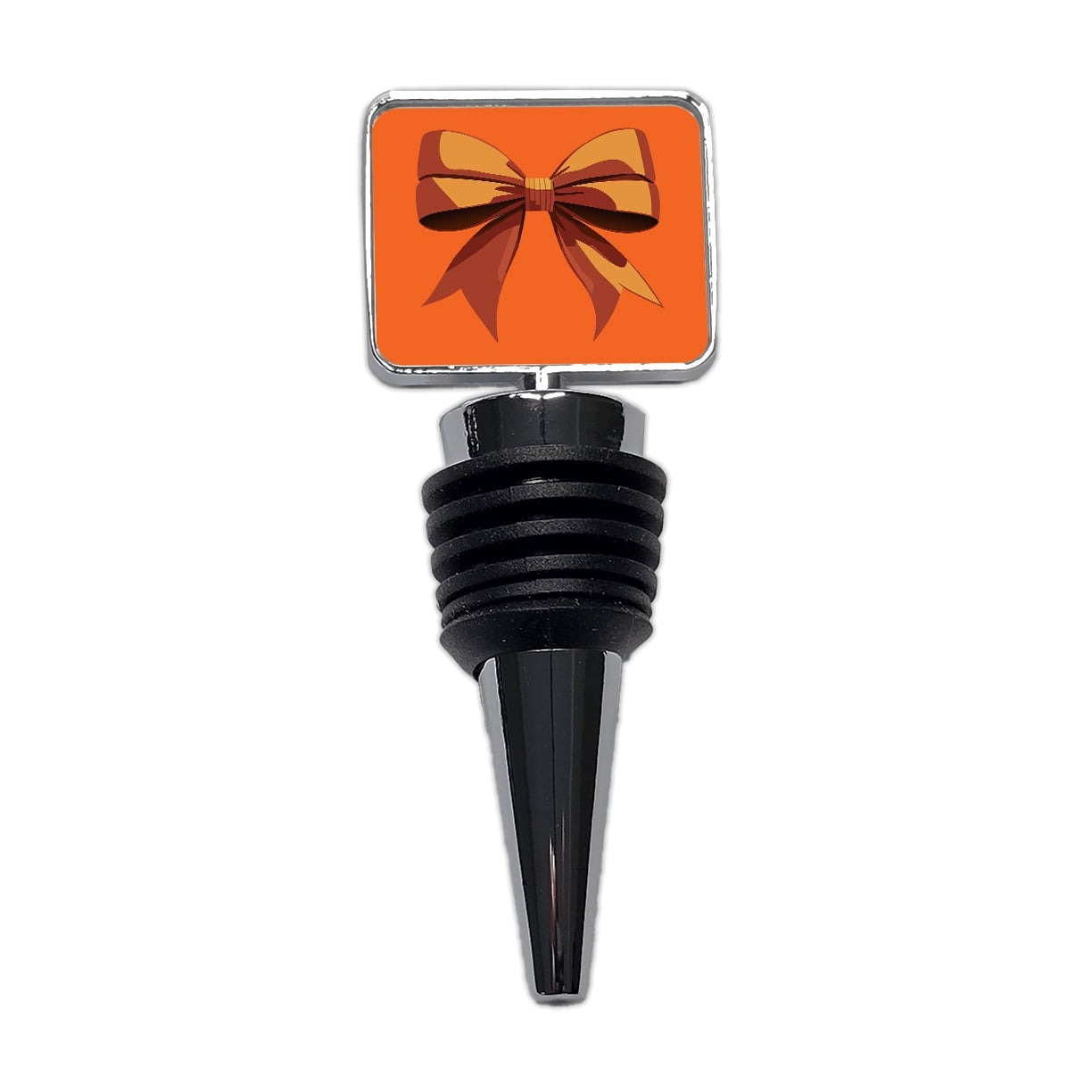 Bow Cheerleading Coquette Orange Wine Bottle Stopper Cap Plug - Walmart.com