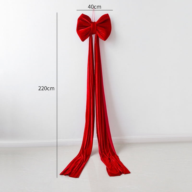 Bow Christmas Tree - Velvet Christtmas Tree Bow, Reusable Holiday Bows ...