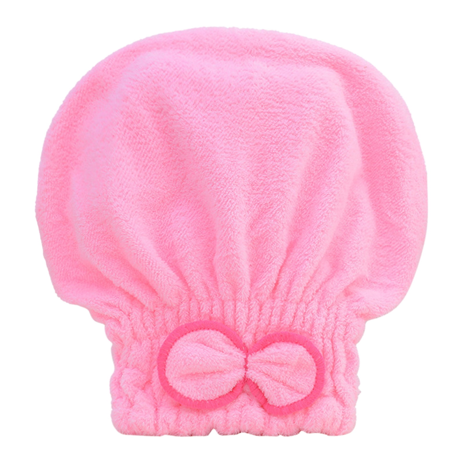 Bow Coral Velvet Textile Microfiber Head Scarf Hair Wrap Cap Bath Towel ...