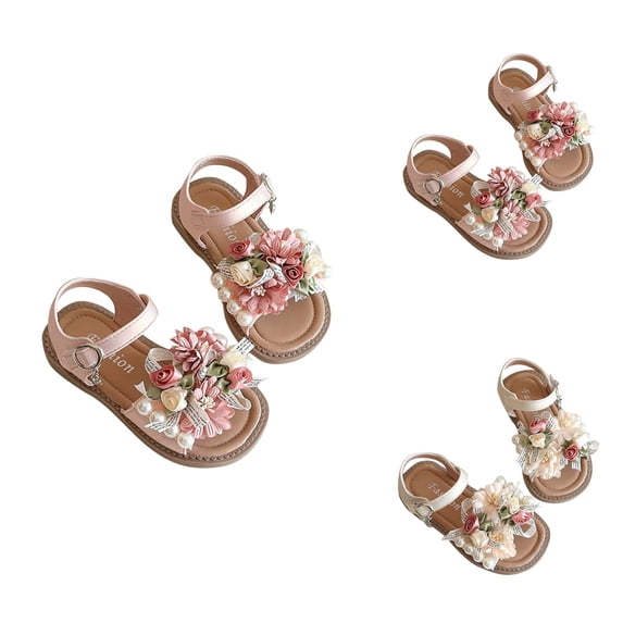 Bow Design Girls Fashion Sandals with Adjustable Straps for Toddler ...