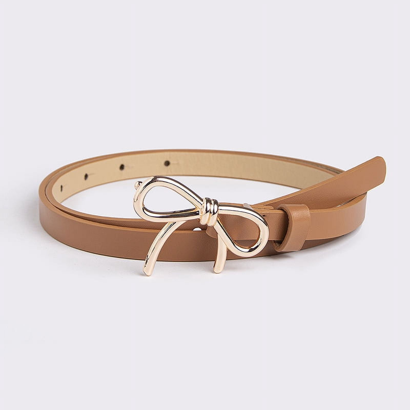 Bow Detail Bowknot Element Versatile Skinny Belt Candy-Colored Belt ...