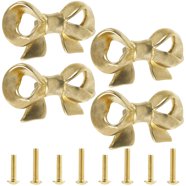 KDJ Bow Shape Kitchen Cabinets Knob Kit Gold Brass Drawer Pulls ...